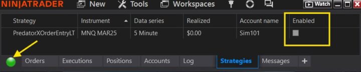 Enable Box Is Greyed Out After Changing To Playback / Live - TradeSaber